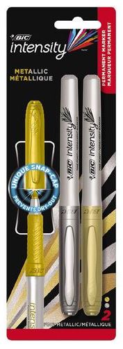 Bic Intensity Metallic Markers 2pk › Packaging Products NZ
