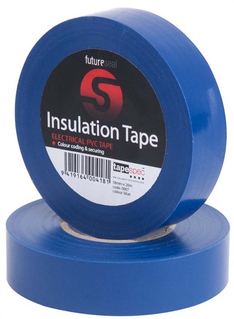 Insulation Tape TS 0007 PVC 18x20m Blue › Packaging Products