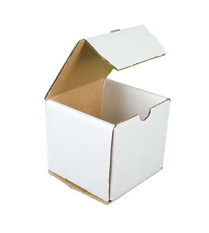 CUBE D/C Box 125x125x125 Hinged Lid › Packaging Products