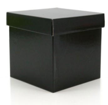 Gift Box & Lid 180x180x180 (PKT/10) BLACK › Packaging Products