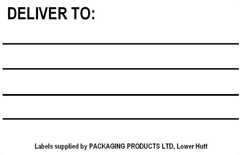 Shipping Labels Deliver To 80x125 White 250/Roll › Packaging Products