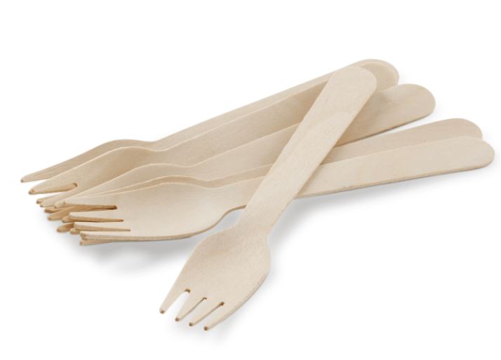 Wooden Cutlery Packs (100) - Fork › Packaging Products