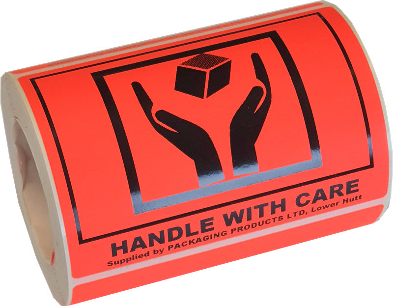 Shipping Labels Handle With Care 101x74 250/Roll › Packaging Products