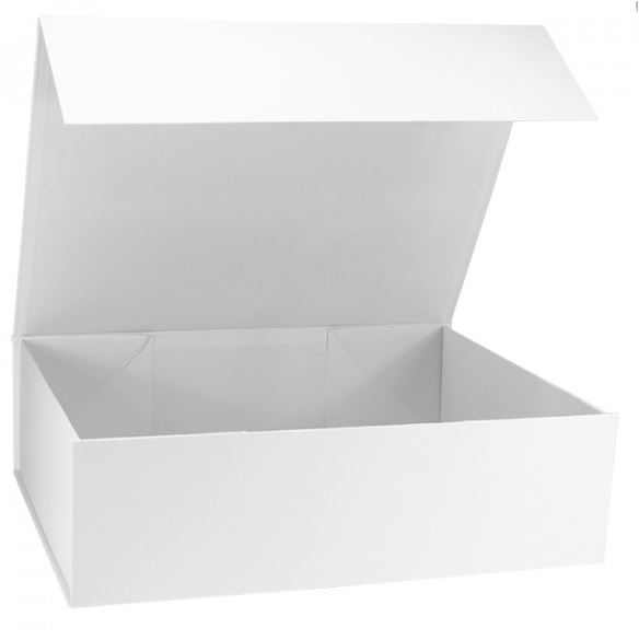 WHITE Magnetic Gift Box X-Large Rec 490x300x130 › Packaging Products