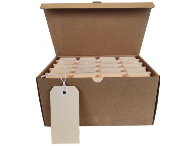 Tie on Tags No 4 55x100 (Buff, Manilla) › Packaging Products