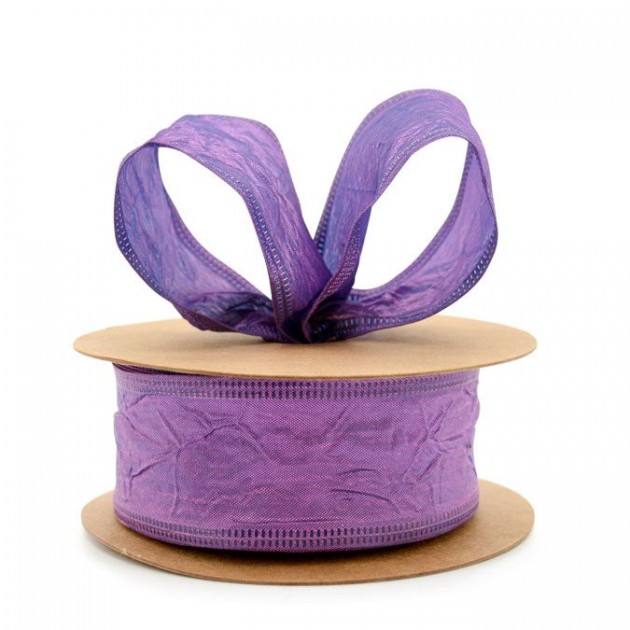 Ribbons NZ | Purple Taffeta Wire Edge Ribbon | Packaging Products