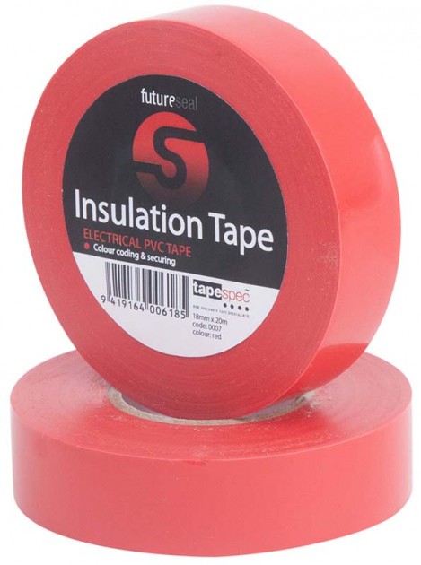 Insulation Tape TS 0007 PVC 18x20m Red › Packaging Products
