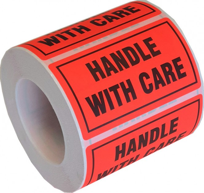 Shipping Labels Handle With Care 70x40 500/Roll › Packaging Products