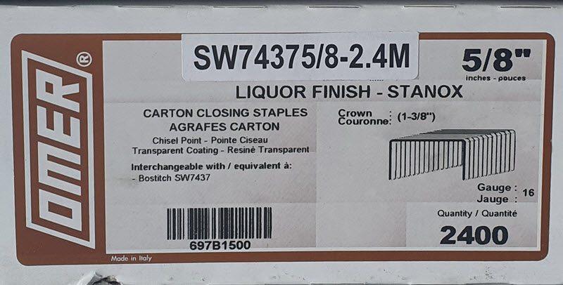 Staples SW74375/8-2-2.4M 15mm 2400/Box › Packaging Products