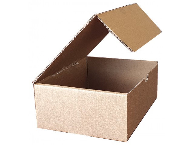 Kraft RECTANGLE D/C Box 300x225x113 Hinged Lid › Packaging Products